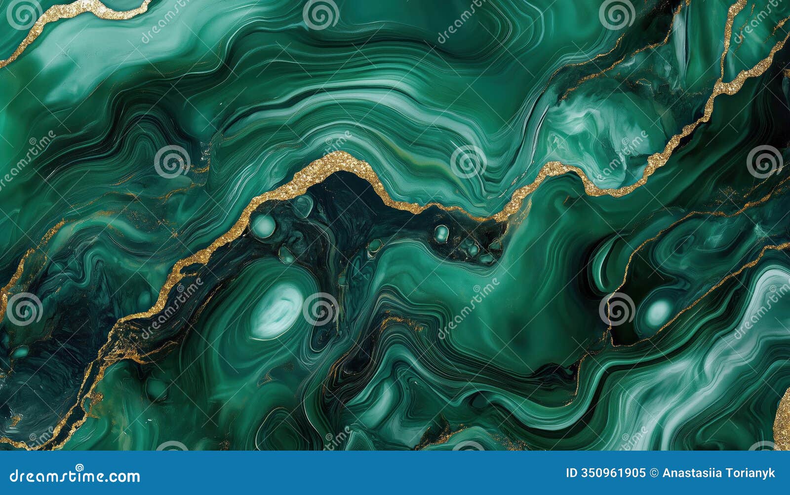 Luxurious Dark Green Glossy Marble Collage for Backdrops or Mapping ...