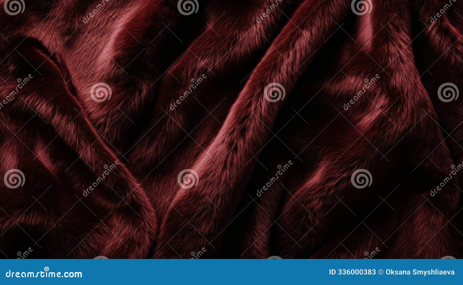 Luxurious Deep Red Faux Fur Texture Background Stock Image - Image of ...
