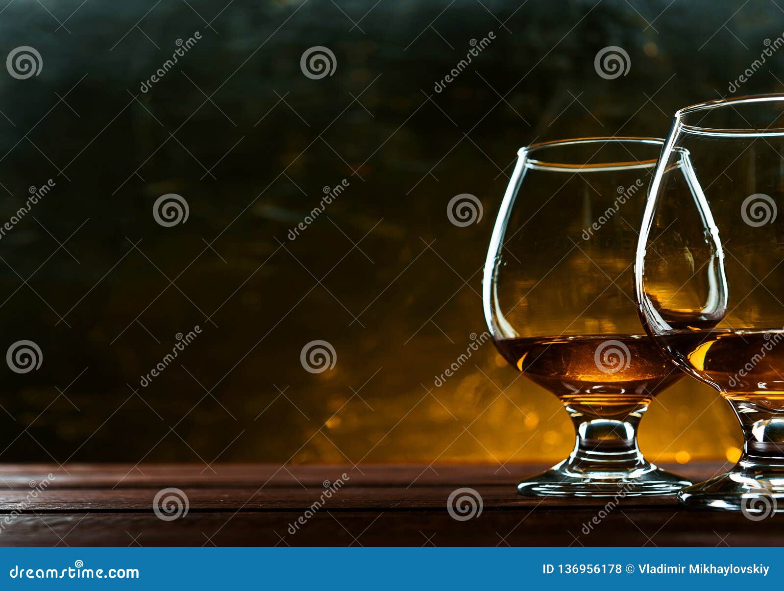 Luxurious and Expensive French Brandy in a Glass Stock Photo - Image of ...