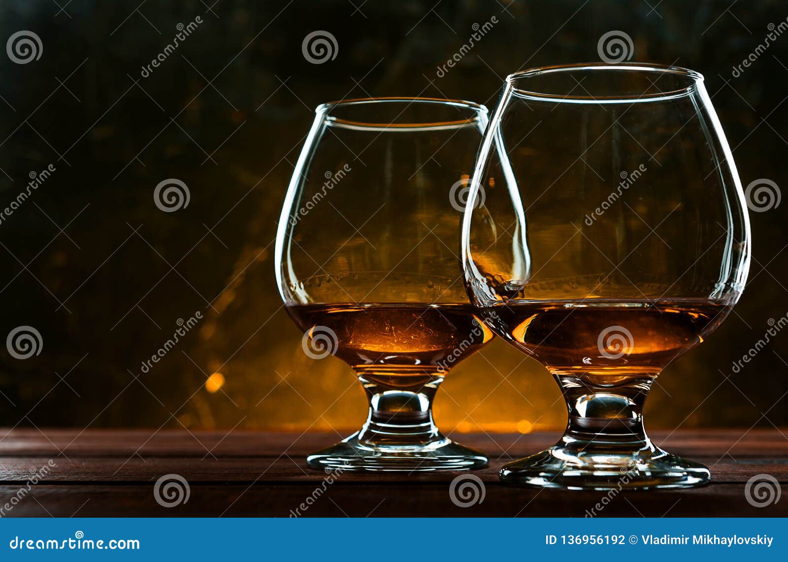 Luxurious and Expensive French Brandy in a Glass Stock Photo - Image of ...