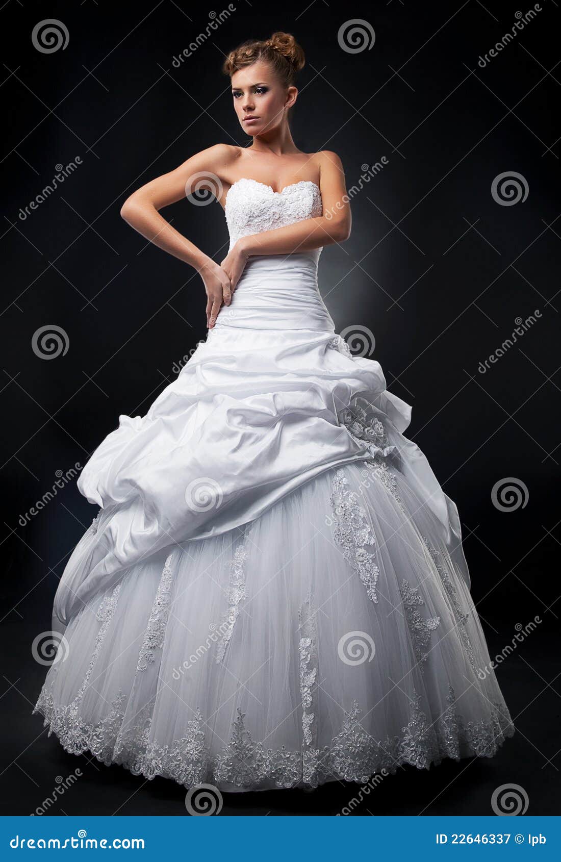 Luxurious Fiancee Supermodel Shows Wedding Style Stock Image - Image of ...