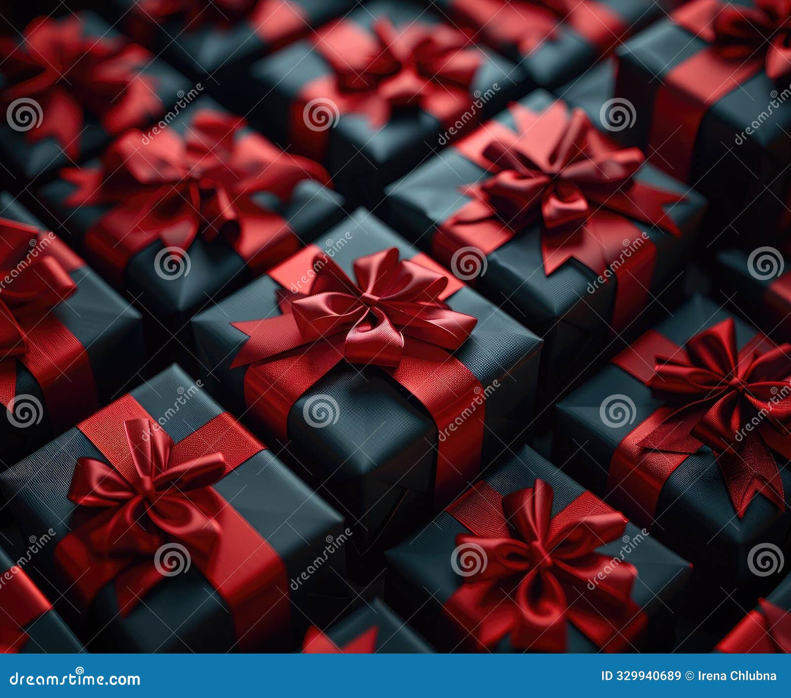 Luxurious Gift Boxes with Pink Ribbons and Bows Stock Illustration ...