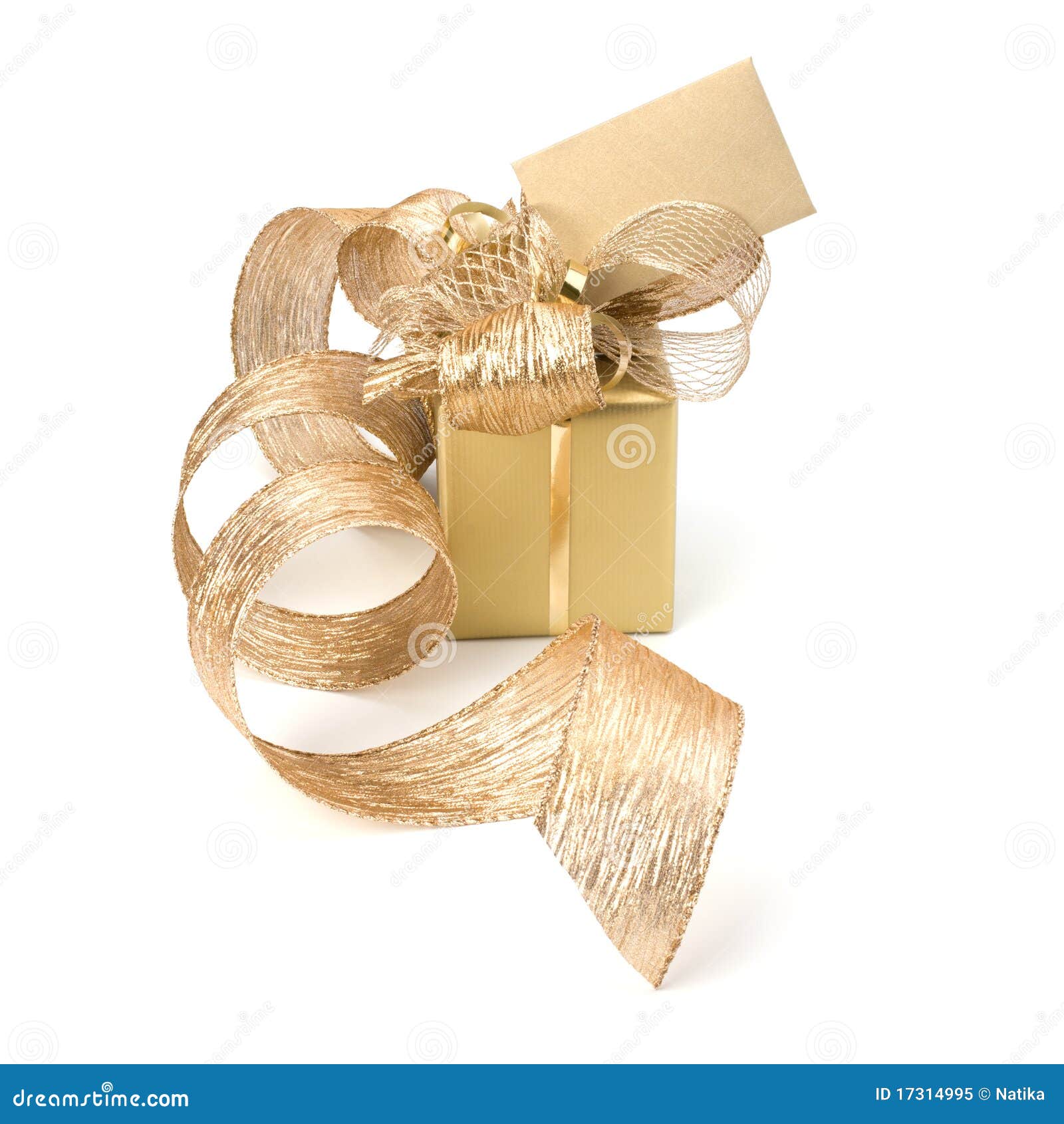 Luxurious gift with note stock image. Image of paper - 17314995