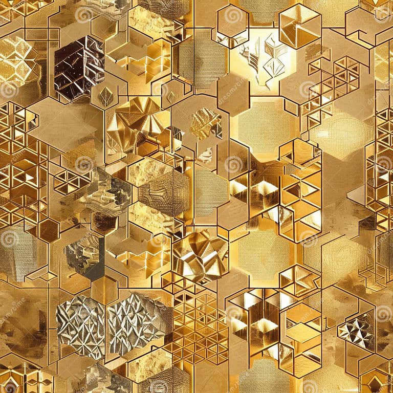 Luxurious Gold Geometric Patterns for Elegant Abstract Backgrounds ...