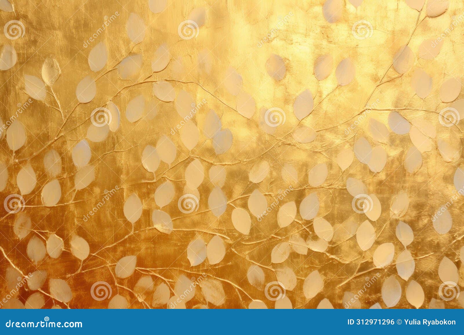 Luxurious Gold Leaf Structure Background. Generate Ai Stock Photo ...