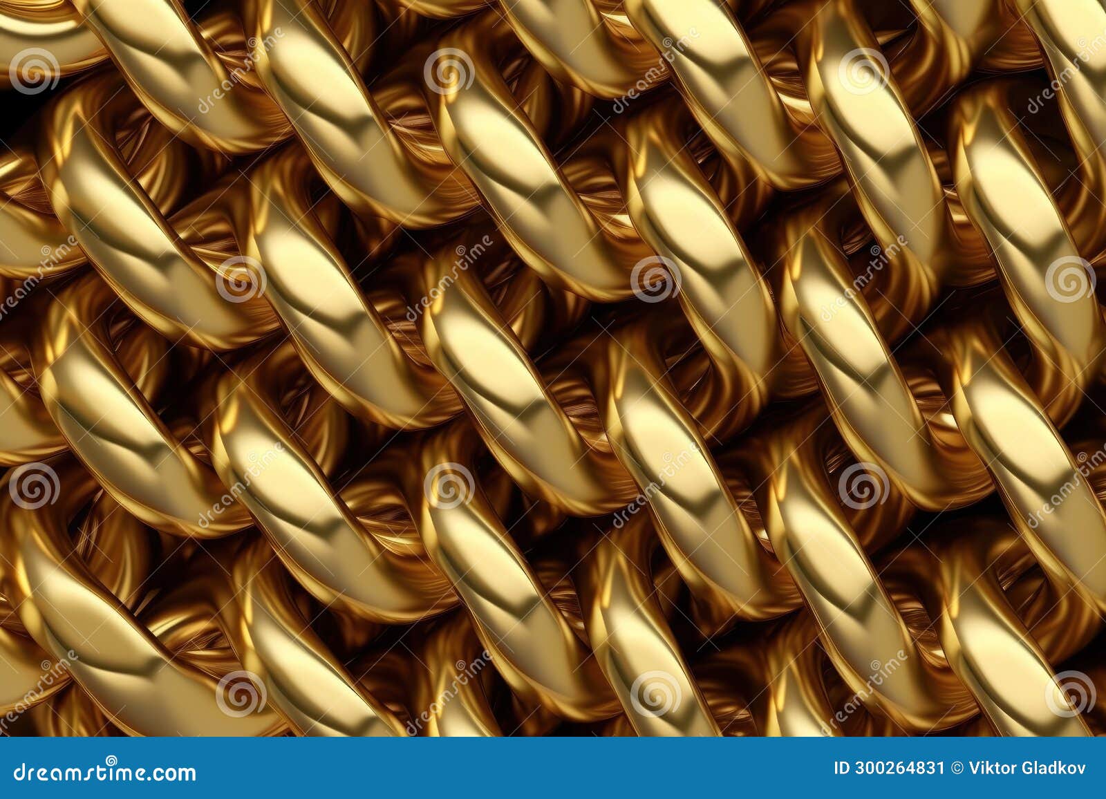 Luxurious Golden Chain Pattern Texture. Generative AI Stock ...
