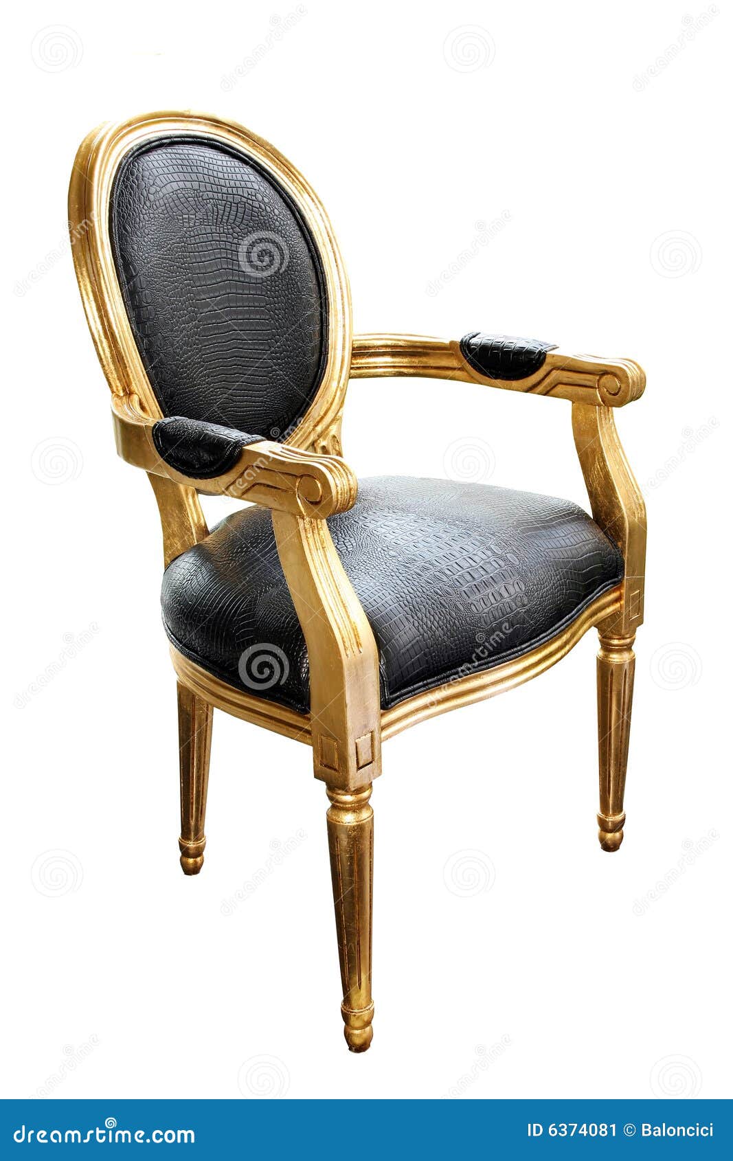 Luxurious golden chair stock image. Image of furniture - 6374081