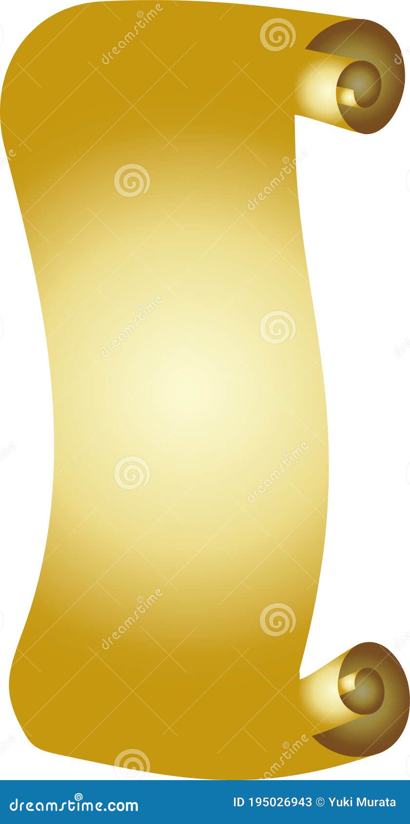 Luxurious golden scroll stock vector. Illustration of scroll - 195026943