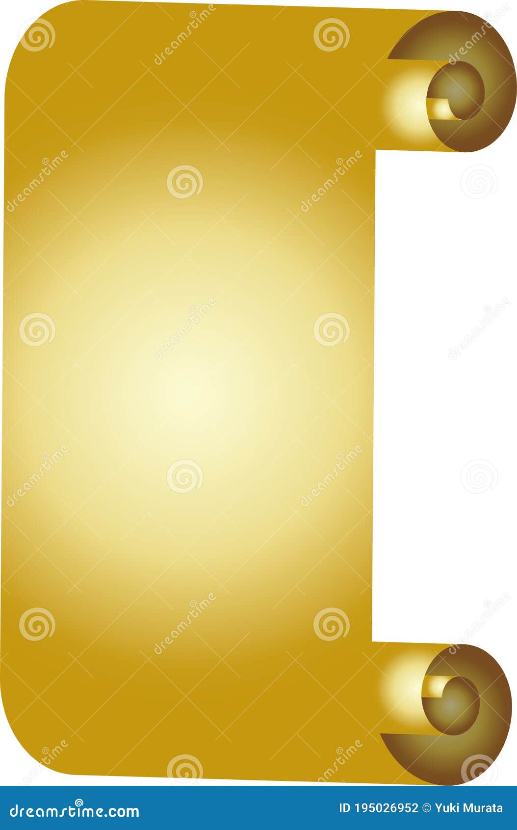 Luxurious golden scroll stock vector. Illustration of elder - 195026952