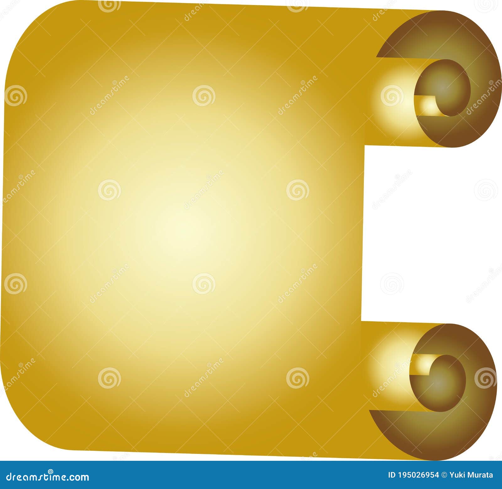 Luxurious golden scroll stock vector. Illustration of asia - 195026954