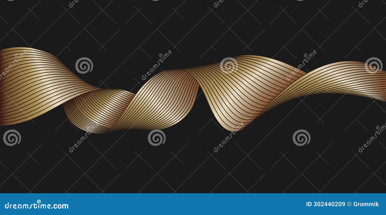 A Luxurious Gradient Wave. Template for Interior Design, Wallpaper ...
