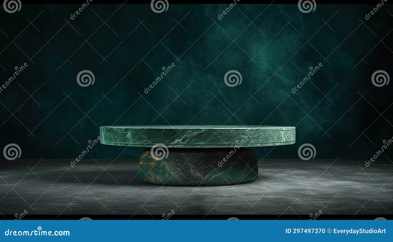 Luxurious Green Jade Stone Empty Table Mockup, Elegant Product ...