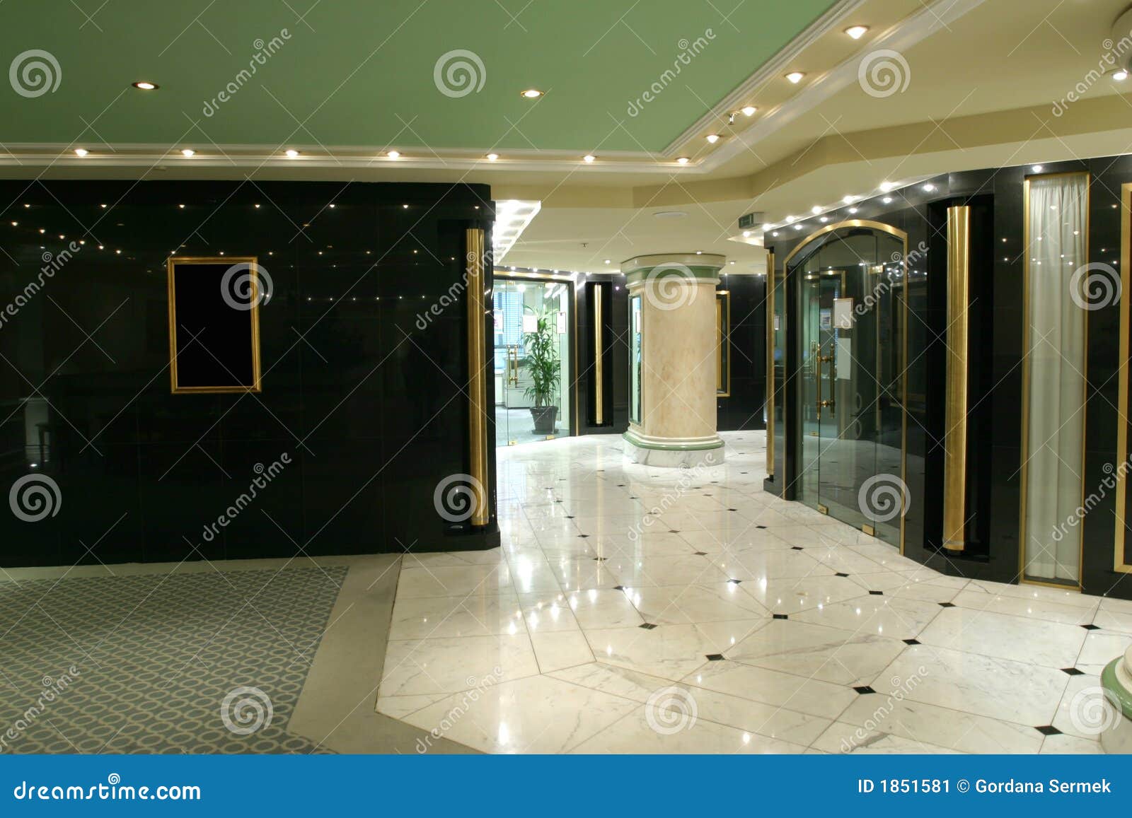 Luxurious hall stock image. Image of luxurious, table - 1851581