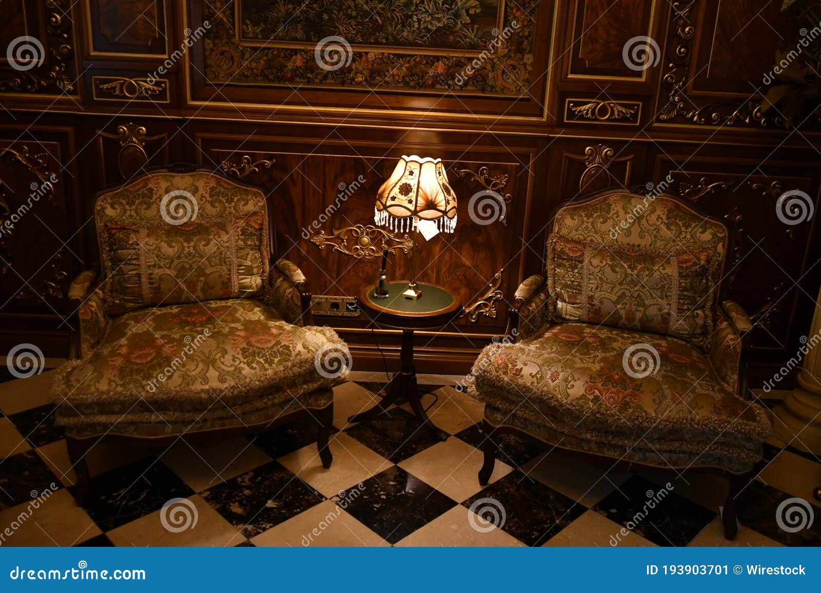 Luxurious Home Interior with Expensive Decorations Stock Image - Image ...