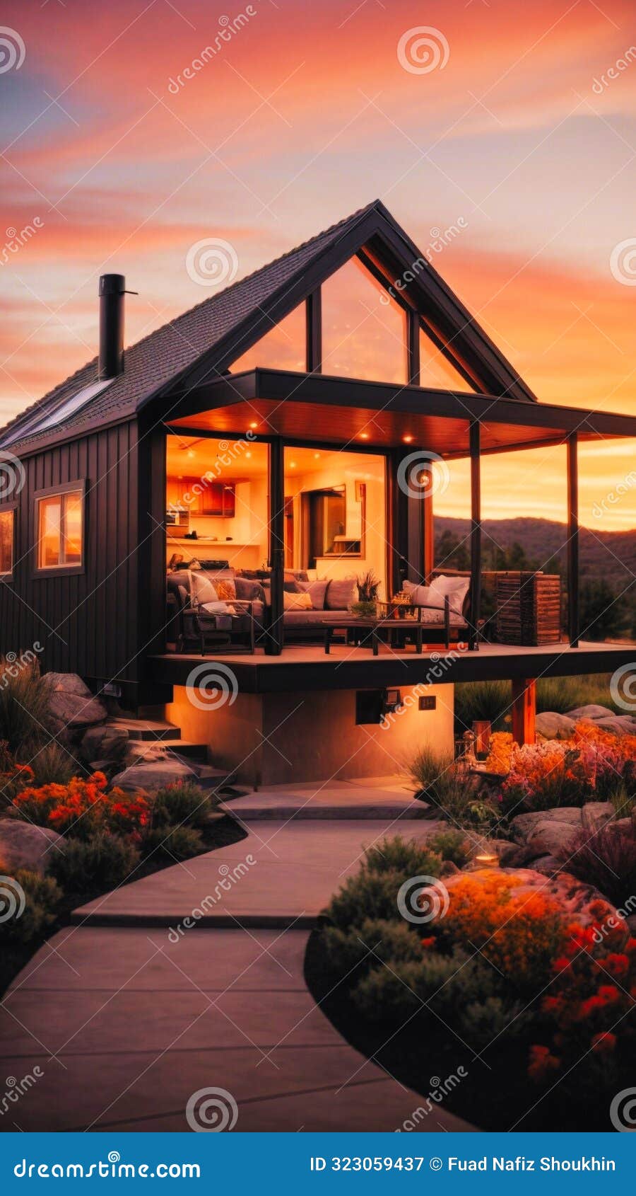 Luxurious House Scenery Royalty-Free Stock Photo | CartoonDealer.com ...