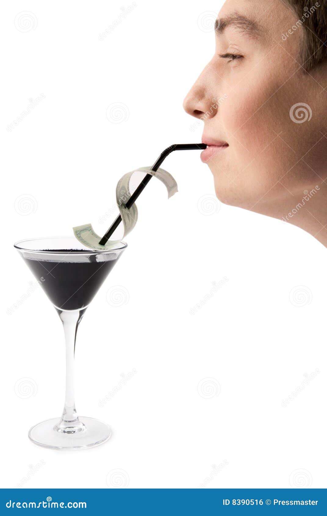 Luxurious life stock photo. Image of flute, banknote, glass - 8390516