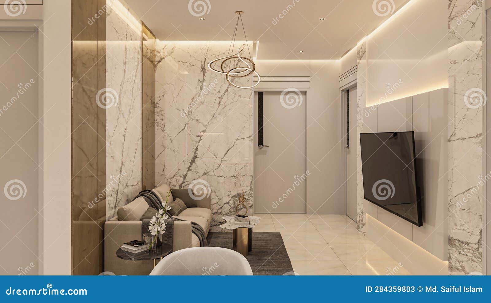 Luxurious Living Room Decor Ideas for Every Taste Stock Illustration ...