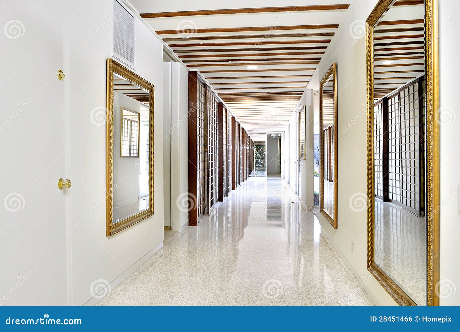Luxurious mirrored hallway stock photo. Image of decor - 28451466