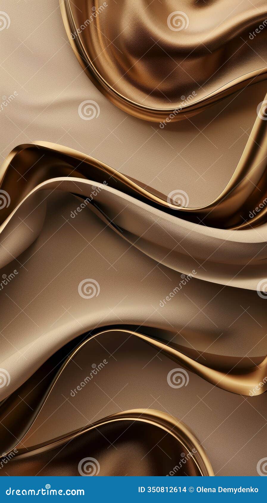 Luxurious Mocha Tones Create a Sleek Vertical Design with Flowing ...