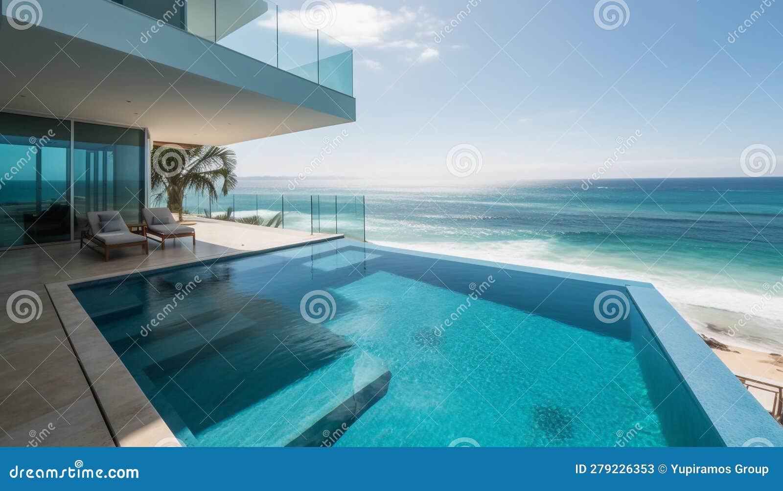 A Luxurious Modern Apartment with an Infinity Pool Overlooking Nature ...