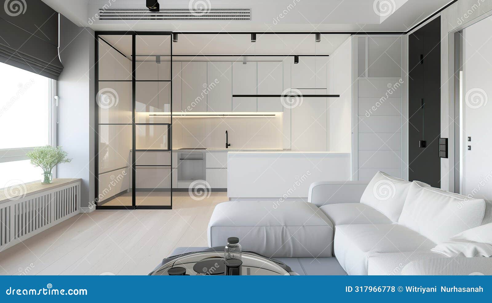 Luxurious Modern Design Studio Apartment and Free Layout in Minimal ...