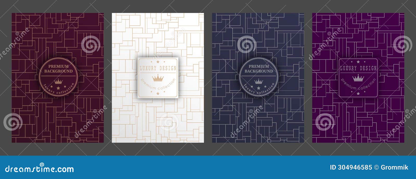 A Luxurious Pattern. a Set of Spectacular Patterns Stock Illustration ...