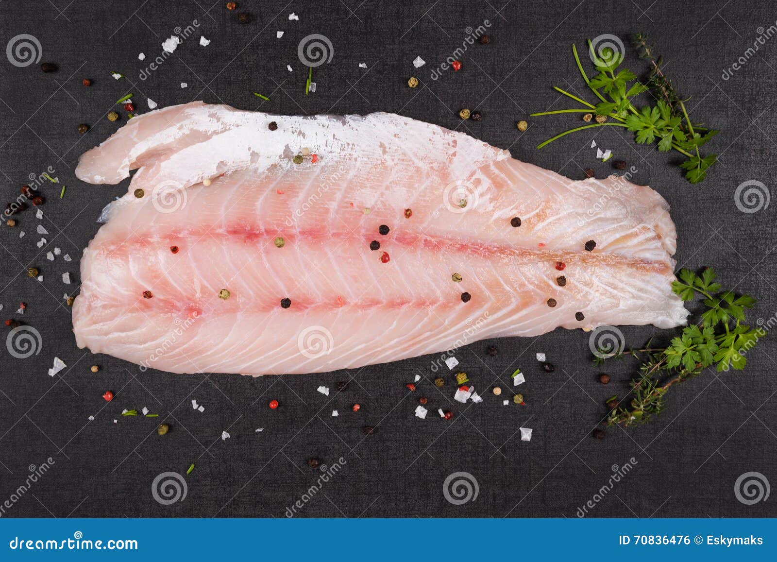 Luxurious perch fillet. stock photo. Image of food, perch - 70836476