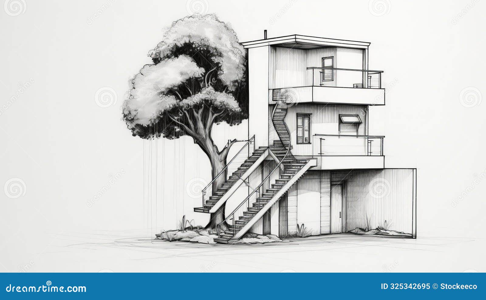 Luxurious Postmodern Tiny Home Design with Unique Features Stock ...