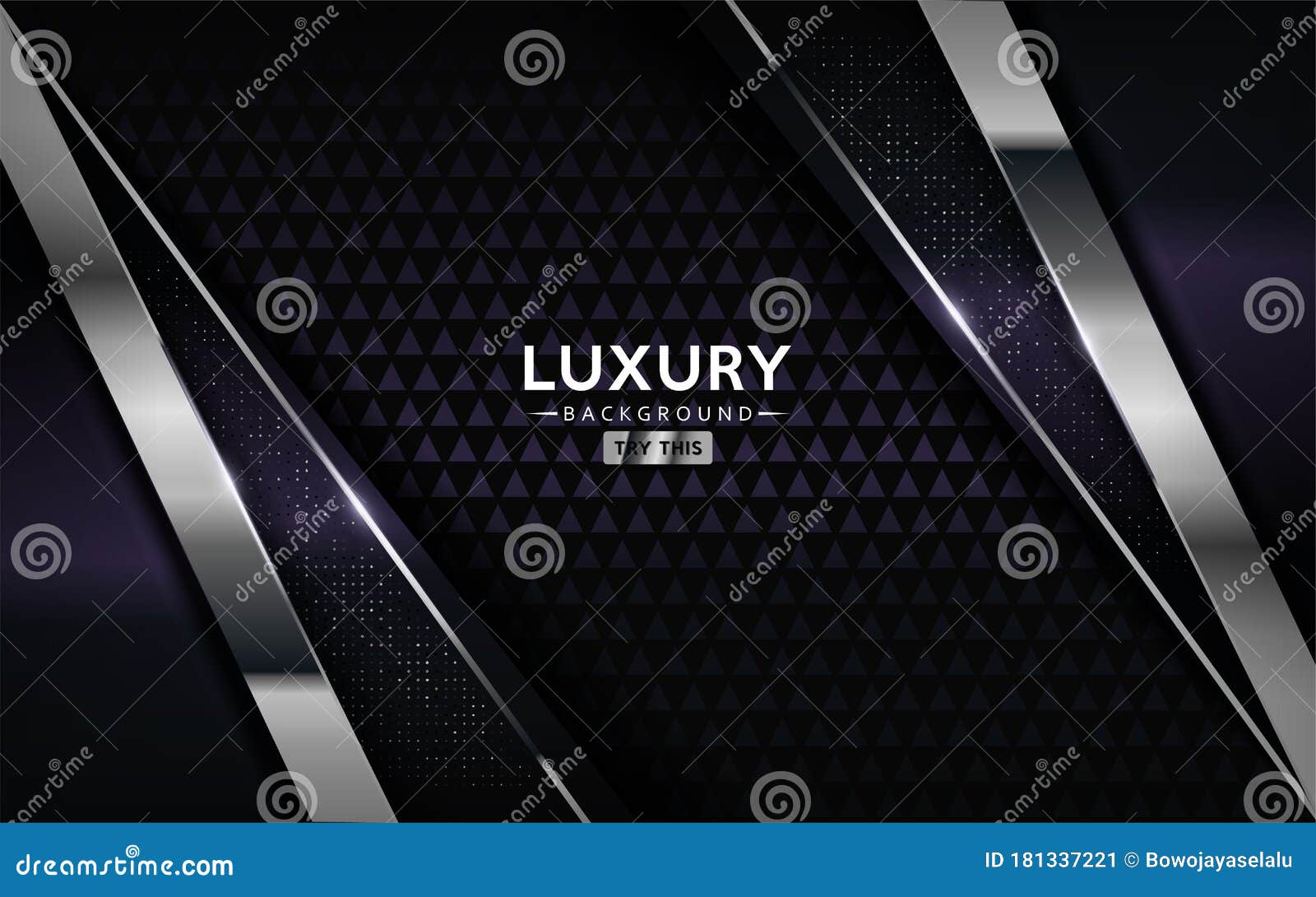 Luxurious Premium Dark Purple Abstract Background With Silver Lines