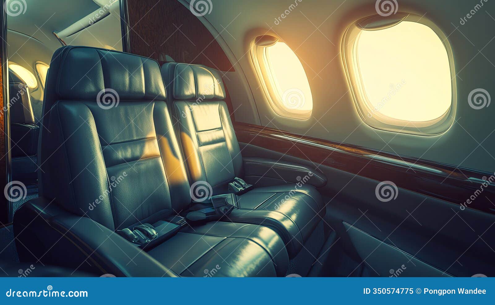 Luxurious Private Jet Cabin With Rose Wine And Comfortable Seating ...