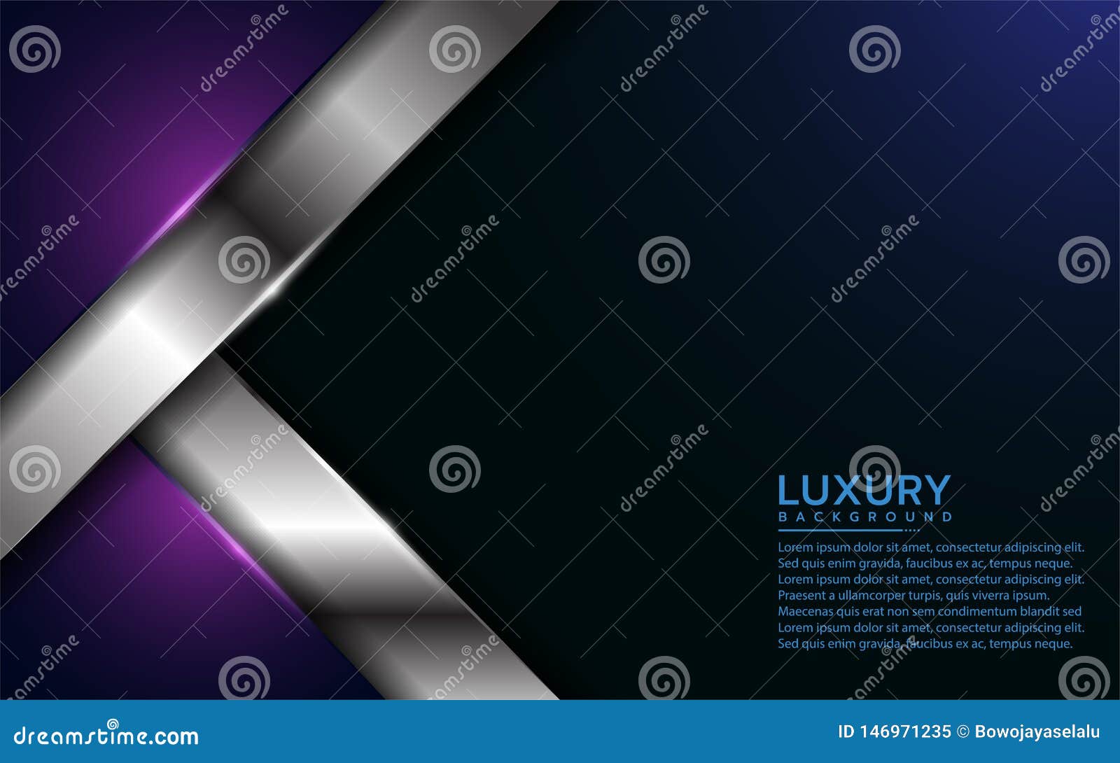 Luxurious Purple and Silver Overlap Layer Background Stock Vector ...