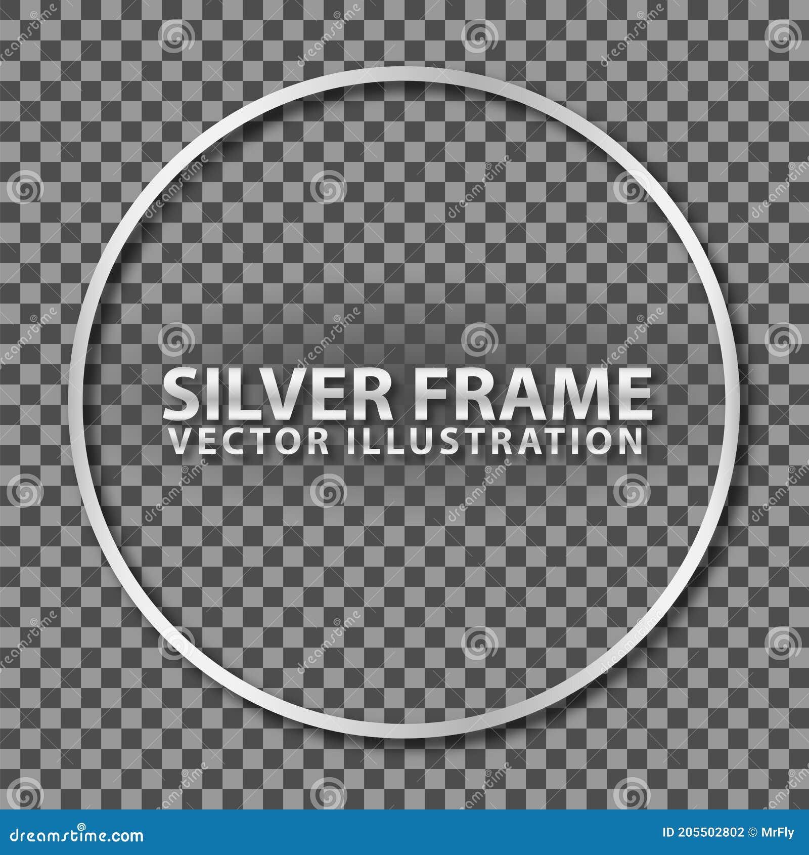 Luxurious Realistic Silver Frame, Editable Vector Illustration Stock ...