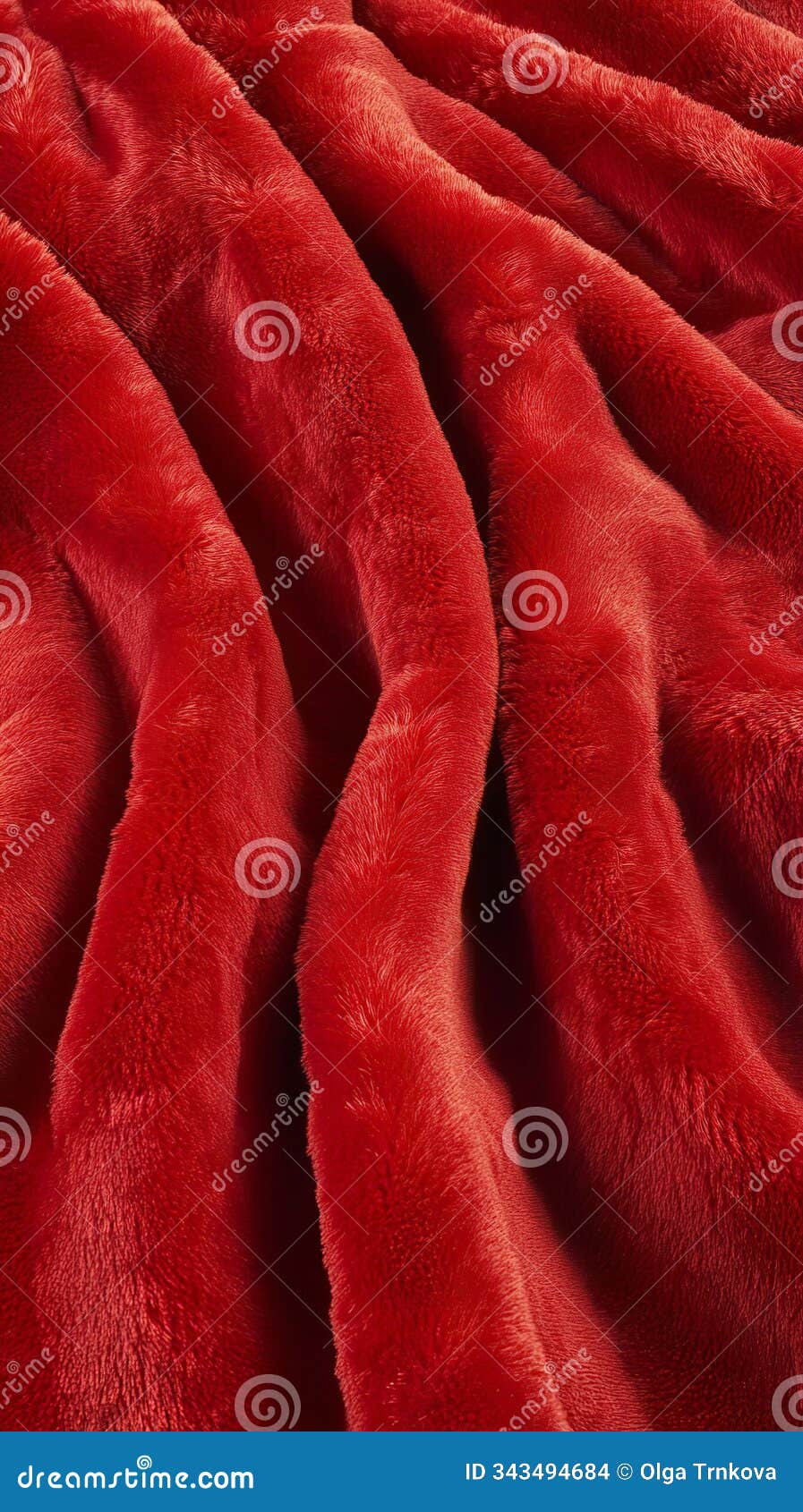 Luxurious Red Fur Texture with Soft and Smooth Fabric Pattern Stock ...