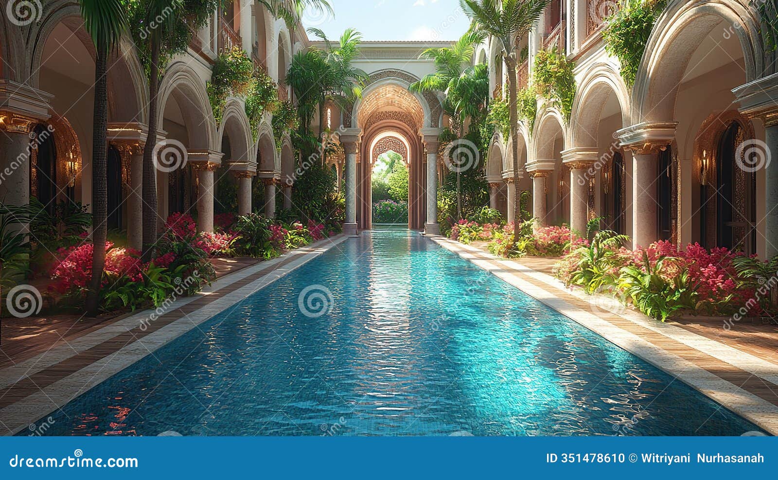 Luxurious Resort Lobby With Exotic Flair Royalty-Free Stock Image ...