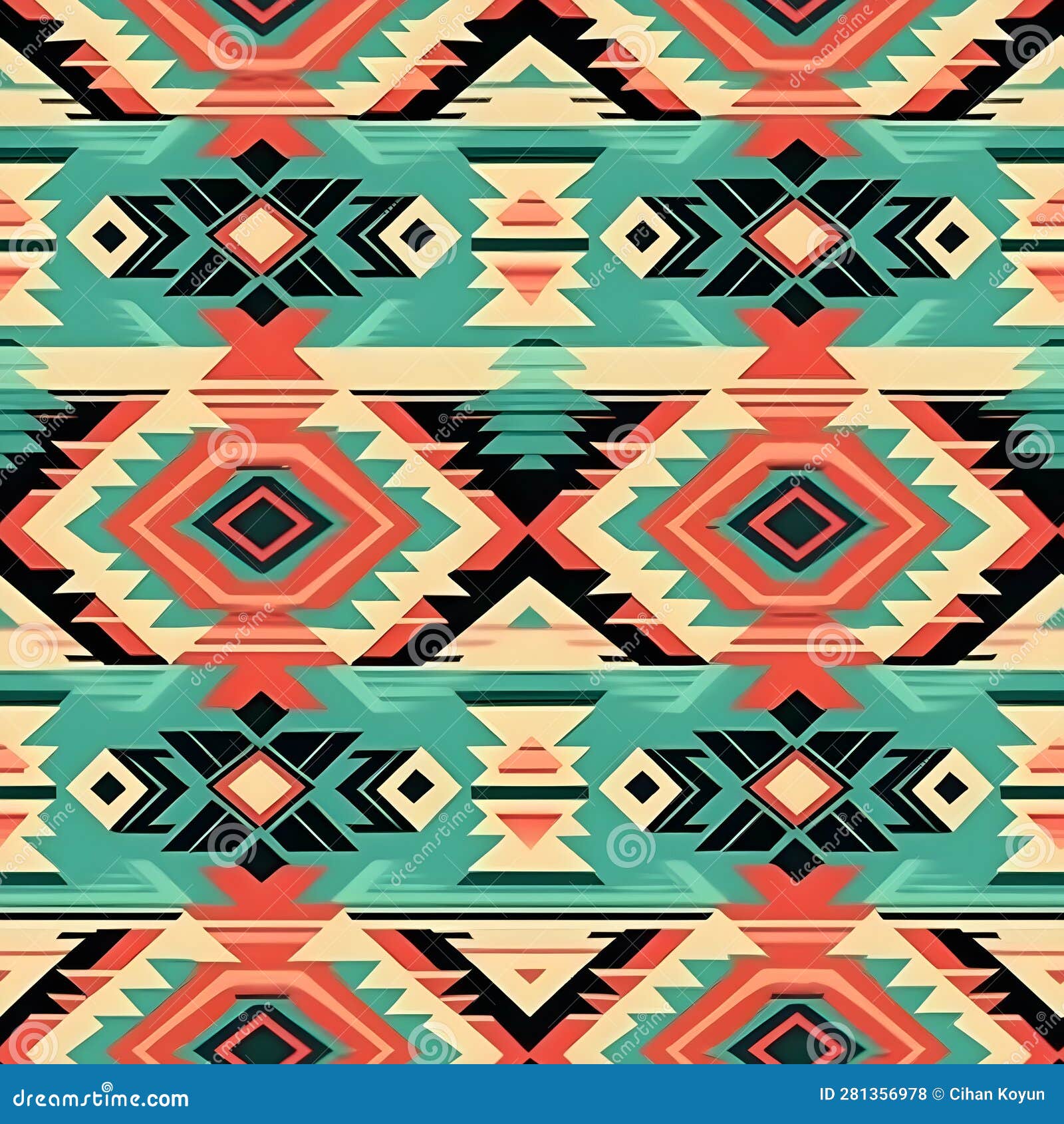 Luxurious Seamless Aztec Patterns for a Regal Touch Stock Illustration ...