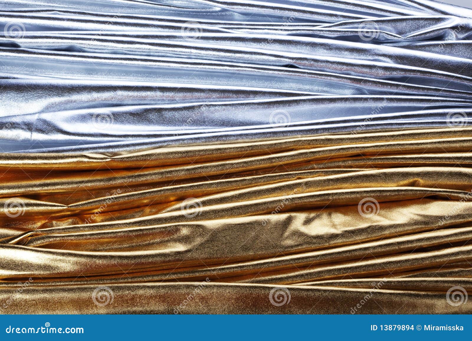 Luxurious Silver and Gold Fabric Stock Photo - Image of luxury, close ...