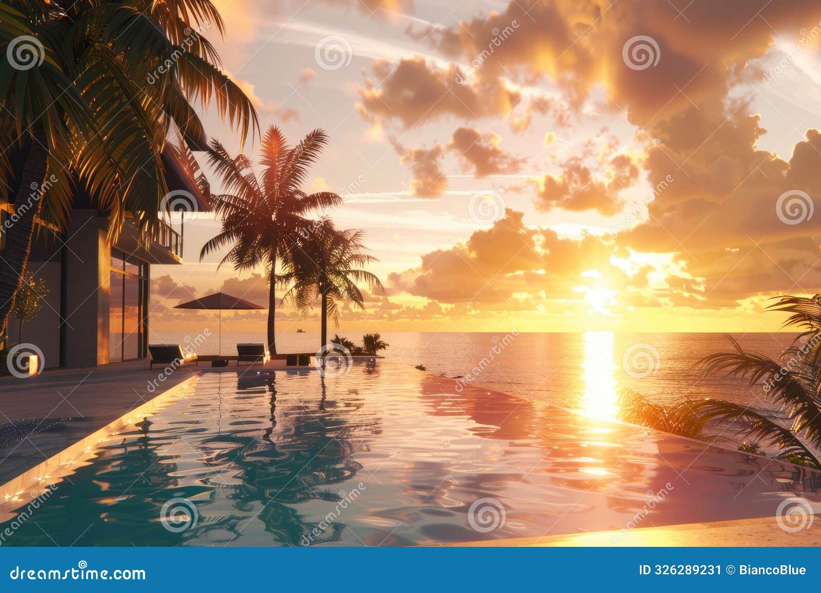 Luxurious Sunset Beach House Featuring an Infinity Pool and ...