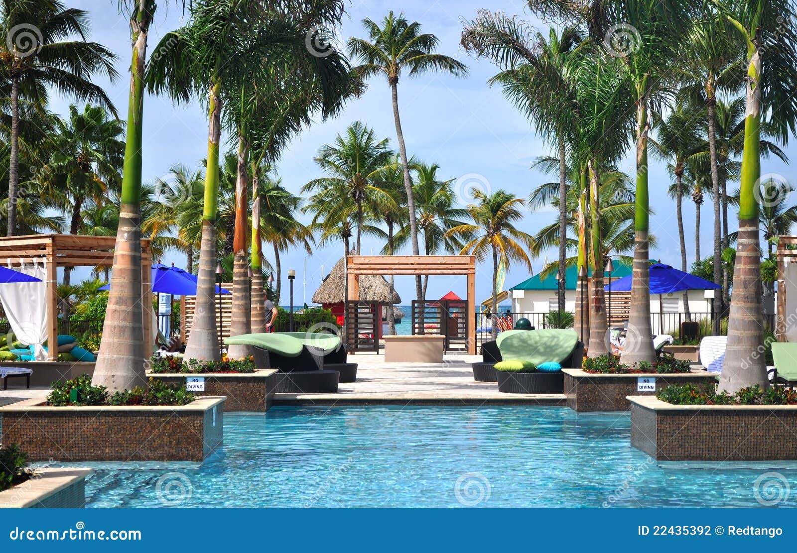 Luxurious swimming pool stock photo. Image of pool, caribbean - 22435392