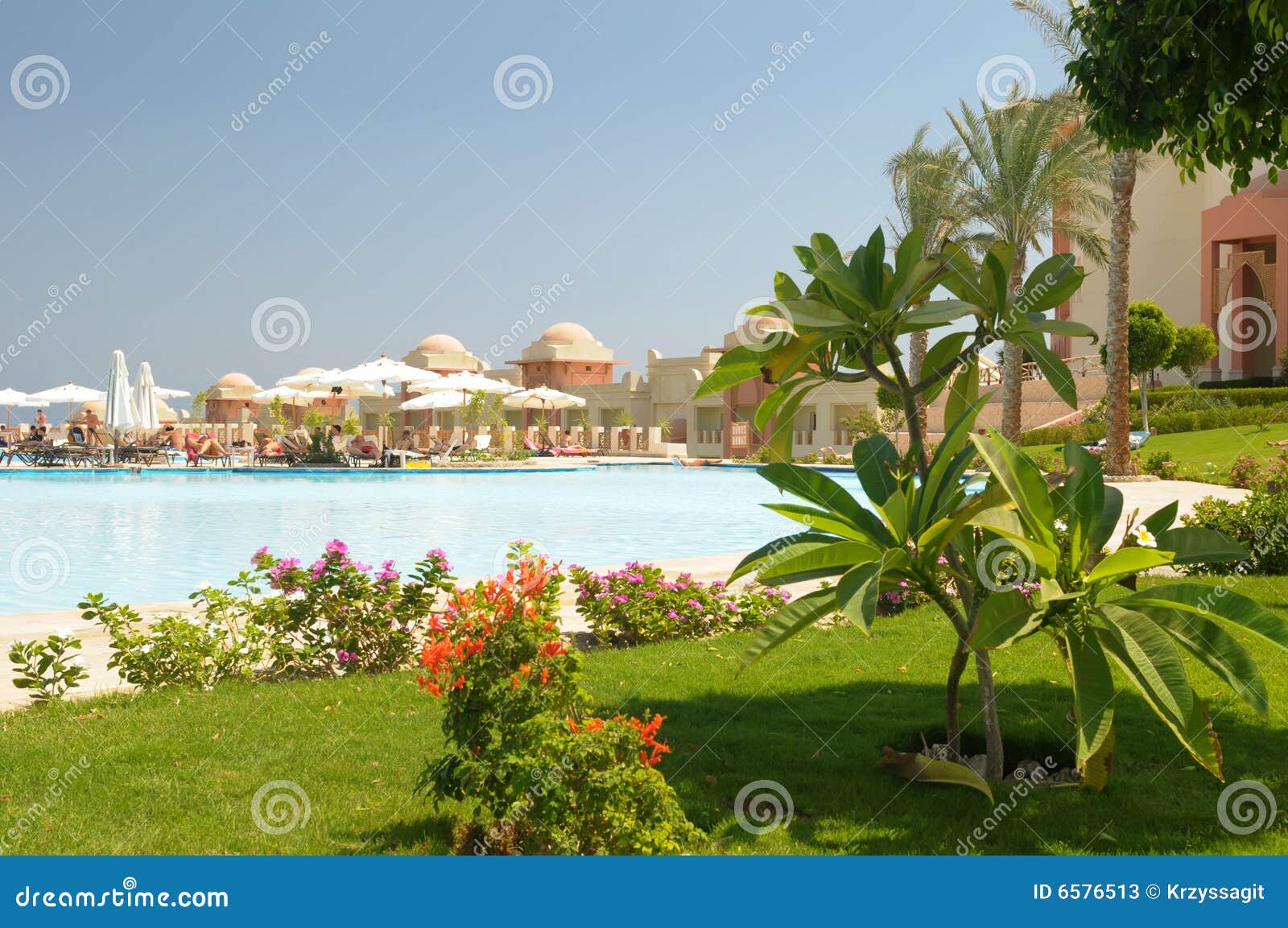 Luxurious Swimming Pool Royalty-Free Stock Photography | CartoonDealer ...