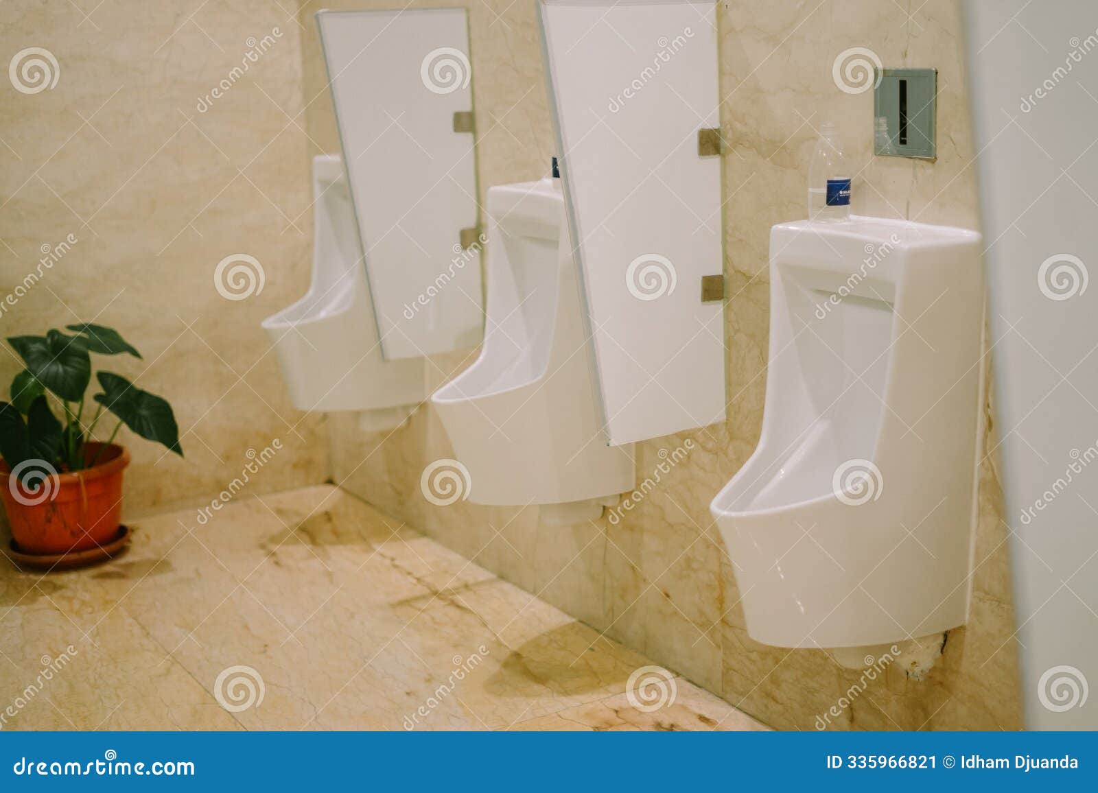Luxurious Urinal in a High-end Restroom Stock Image - Image of empty ...