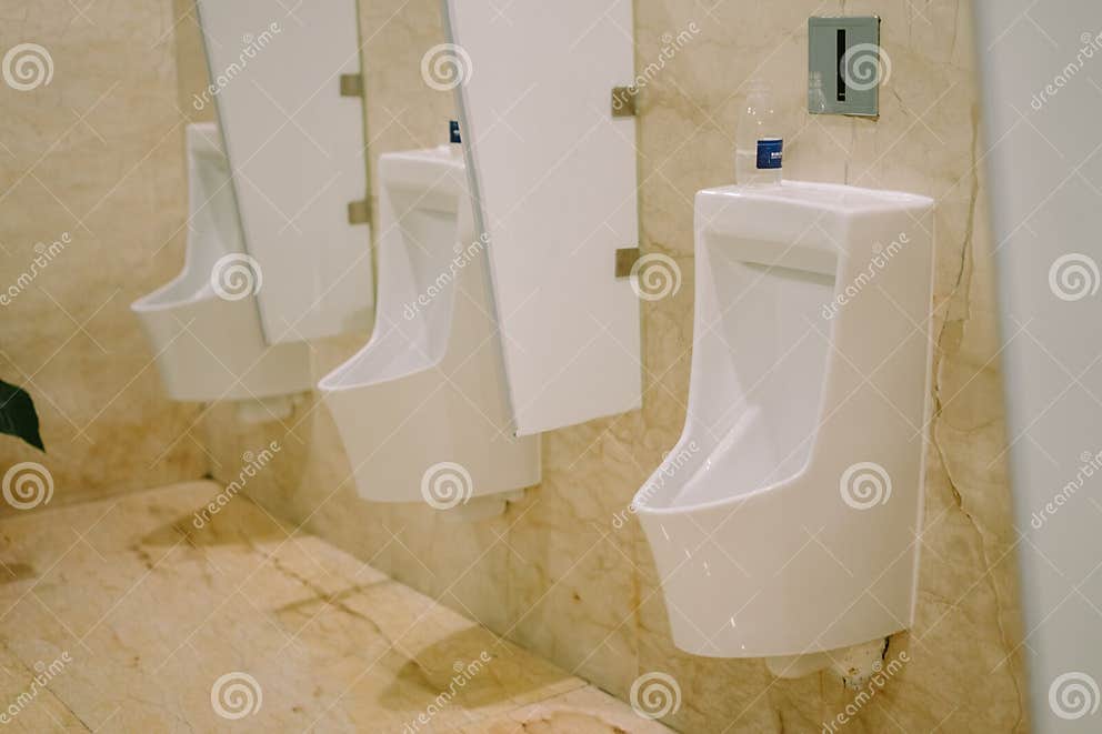 Luxurious Urinal in a High-end Restroom Stock Image - Image of elegance ...