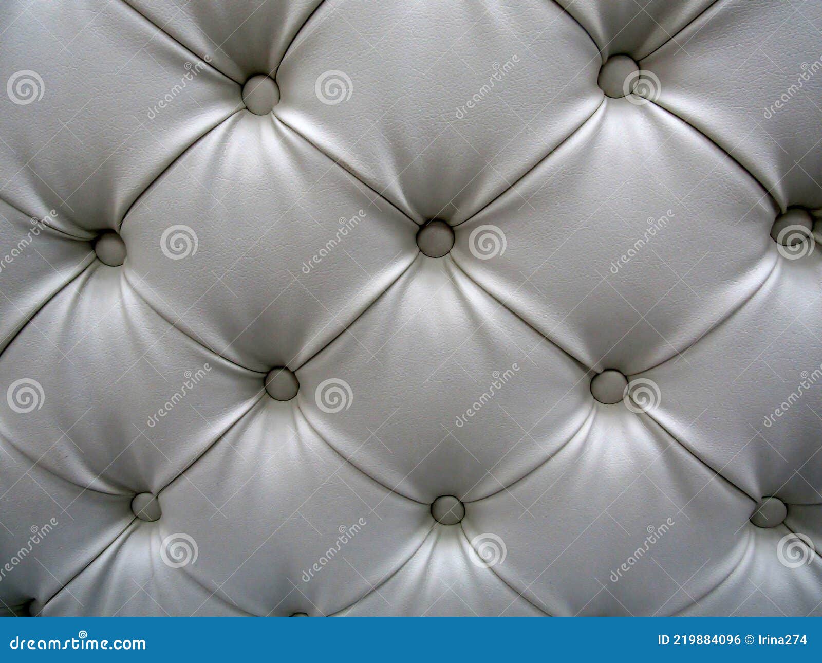 Luxurious White Leather Diamond Shape Couch Pattern Texture. Stock ...