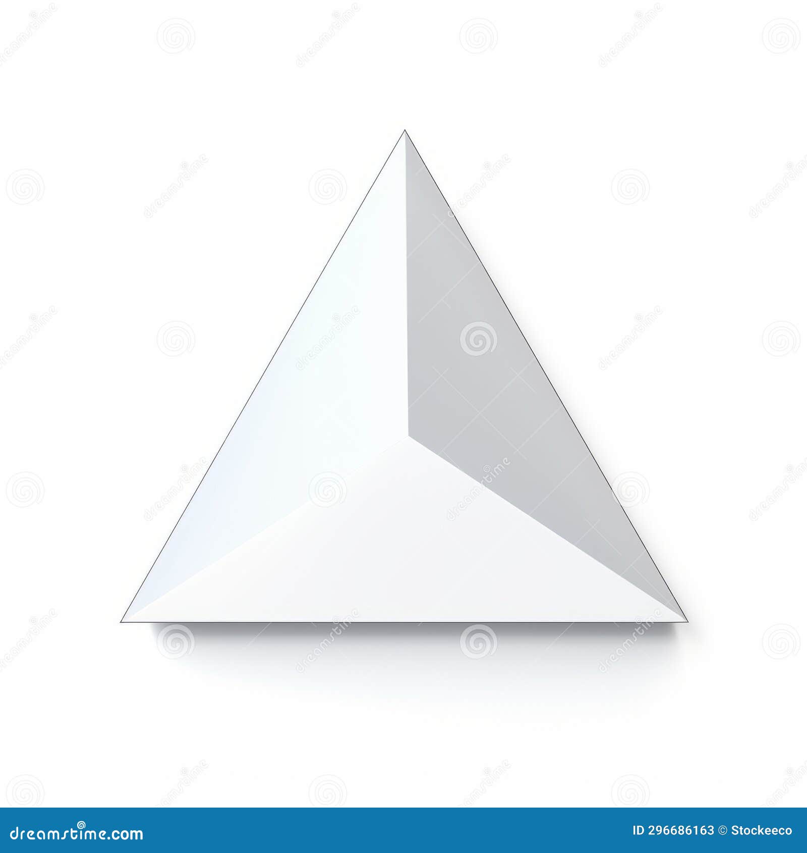 Luxurious White Pyramid Vector Diagram with Glossy Finish Stock ...