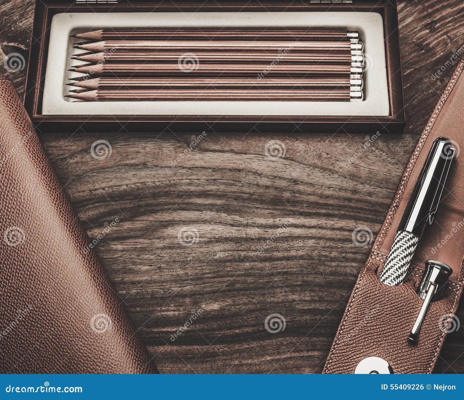 Luxurious writing tools stock photo. Image of accessories - 55409226