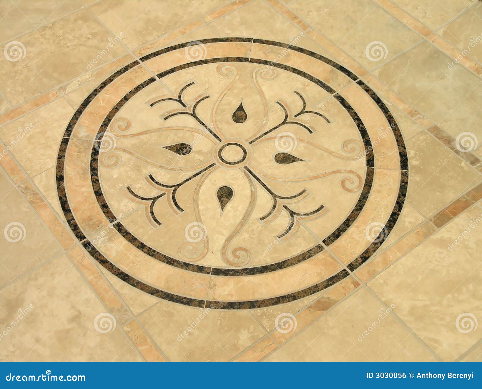 Luxury 9 - Decor Inlay Tile 1 Stock Illustration - Illustration of ...