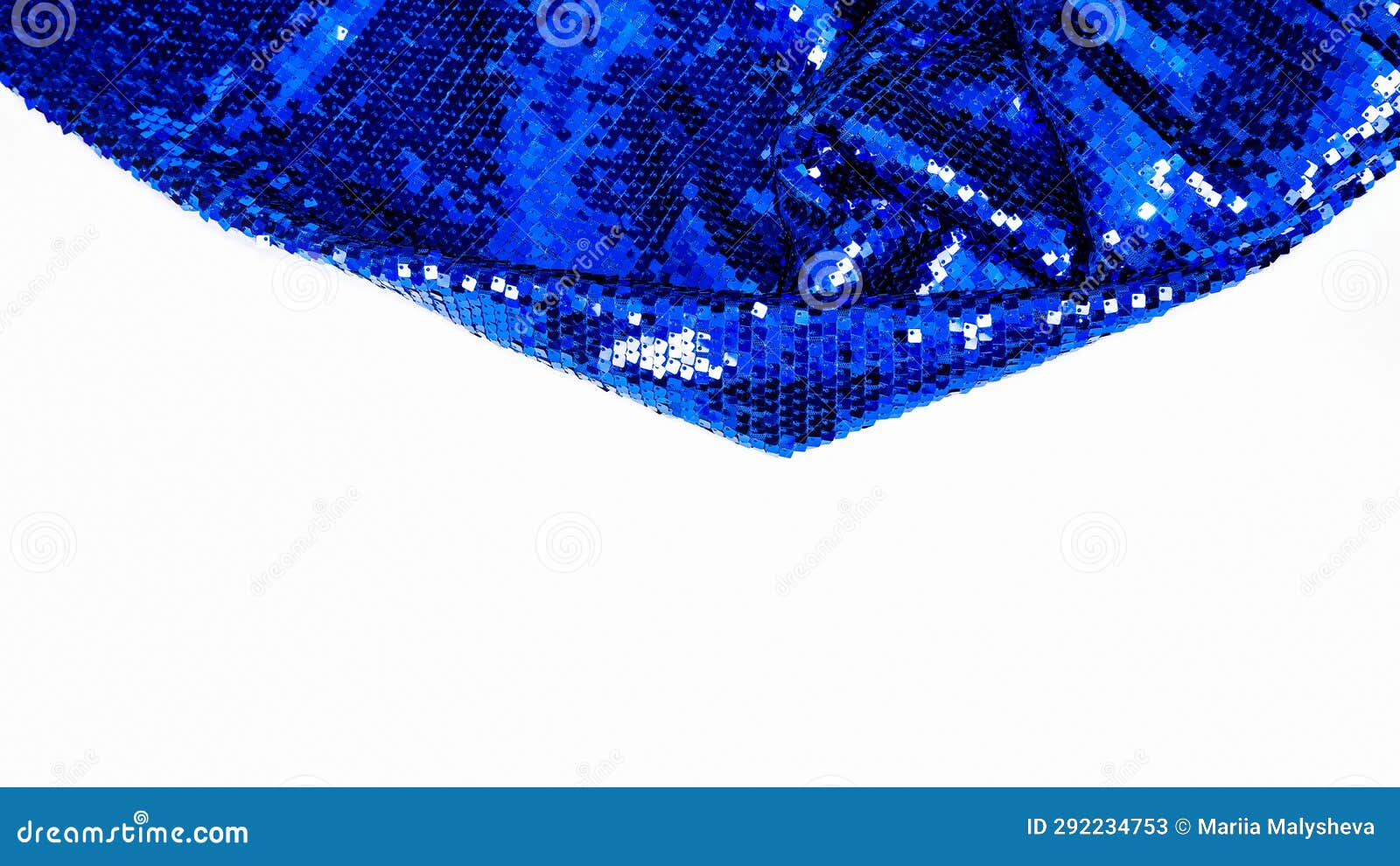 Luxury Abstract Background with Blue Sequins on Fabric. Sequins Fabrics ...