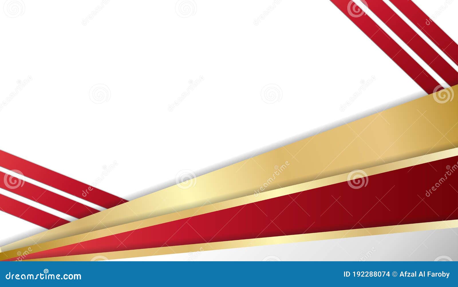 Luxury Abstract Background with White, Red and Gold Colour Vector ...