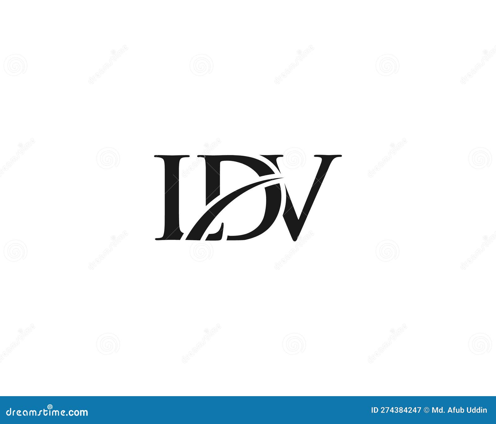 Luxury Abstract LDV Initial Alphabet Logo Stock Vector - Illustration ...