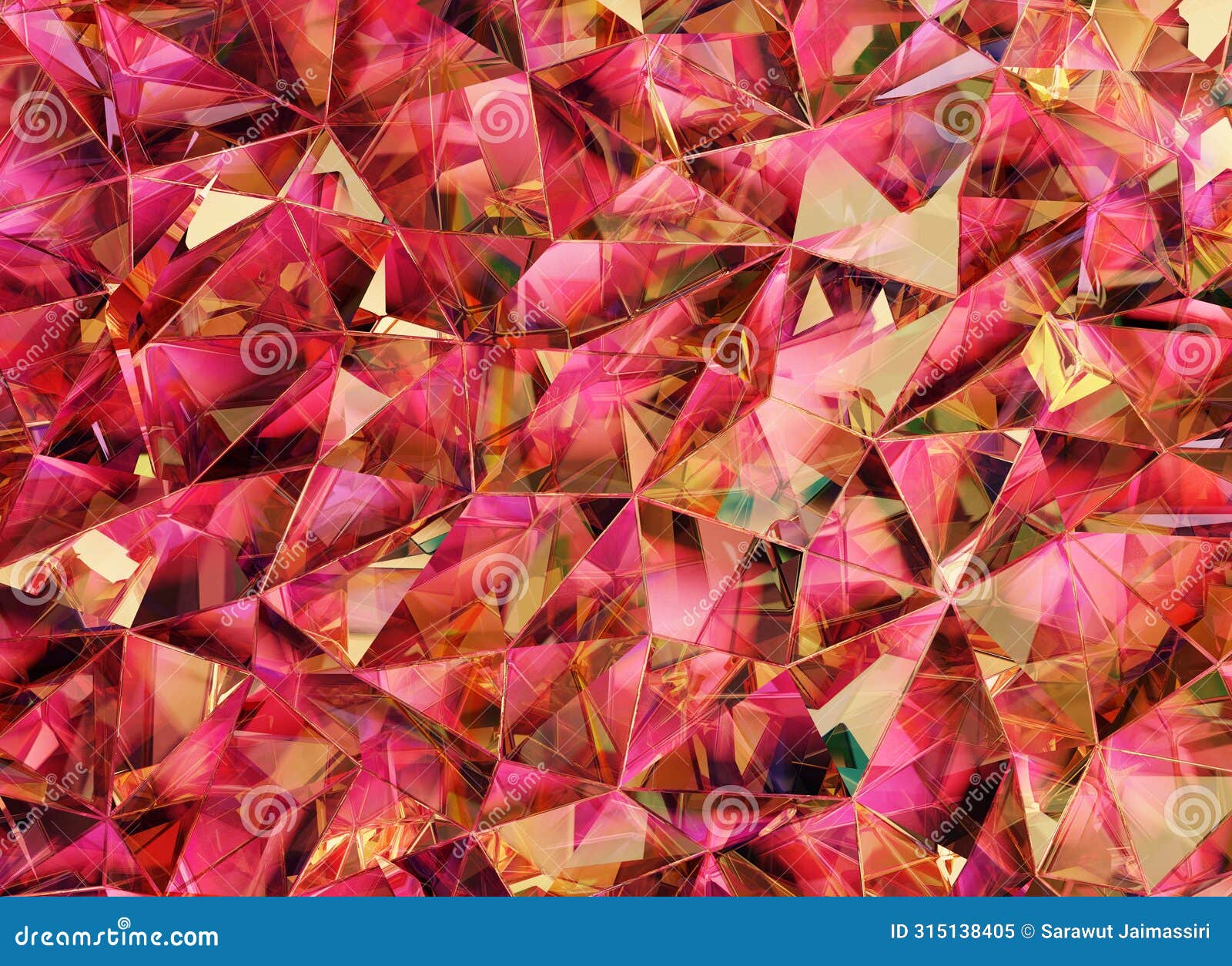 Luxury Abstract Realistic Red Crystal Texture Reflection Close Up ...