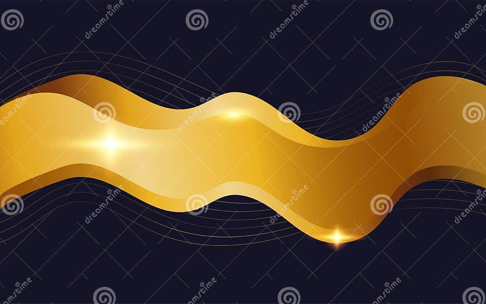 Luxury Abstract Shape Gold Vector Background Stock Illustration ...